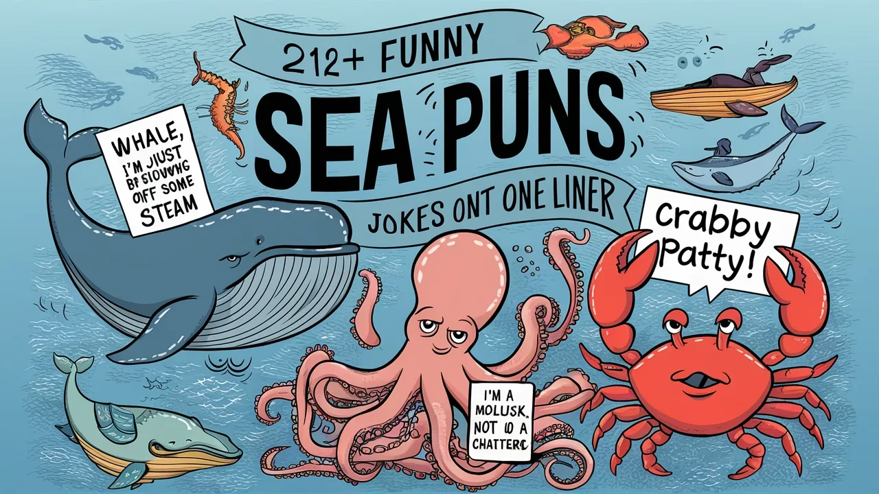 212+ Funny Sea Puns Jokes One Liner - Puns Trend